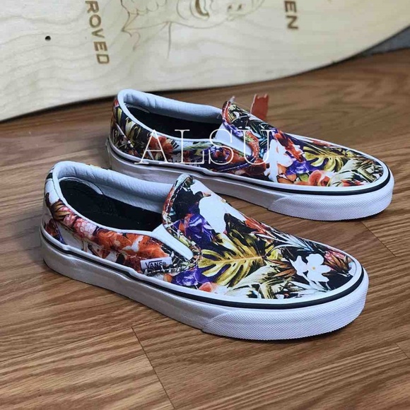 Vans | Shoes | Vans Classic Slip On Cuban Floral Kids Authentic | Poshmark